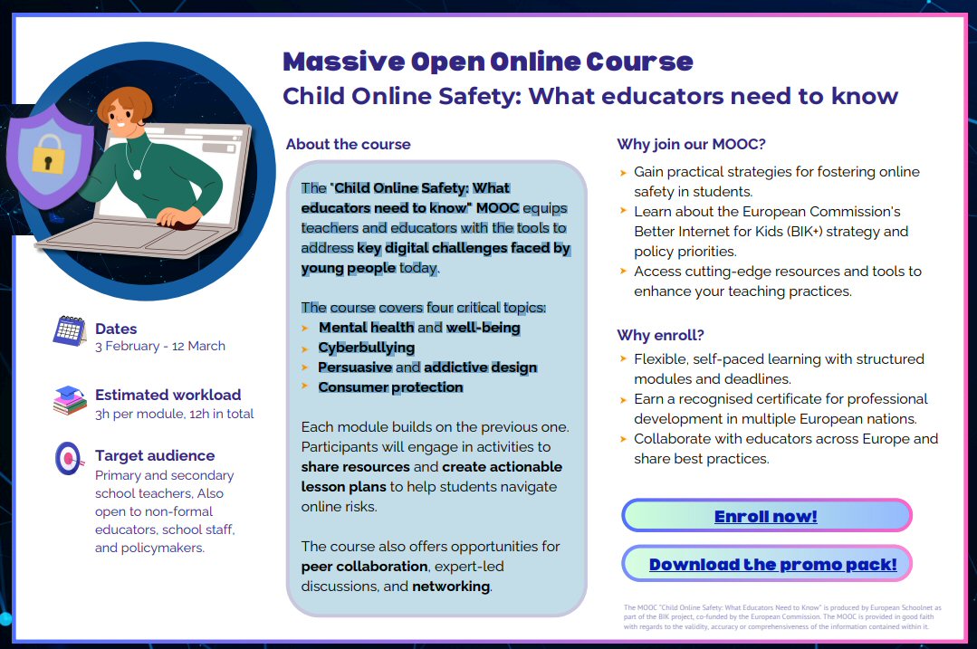 EU Schoolnet Online Safety Course: MOOC ‘Child Online Safety: What ...